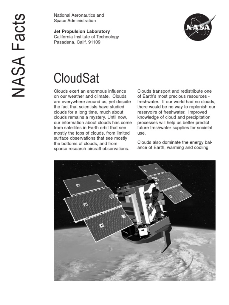 NASA Facts CloudSat | PDF | Cloud | Weather