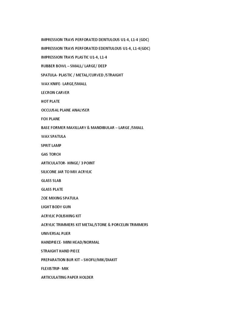 Prostho Materials | PDF | Social Science