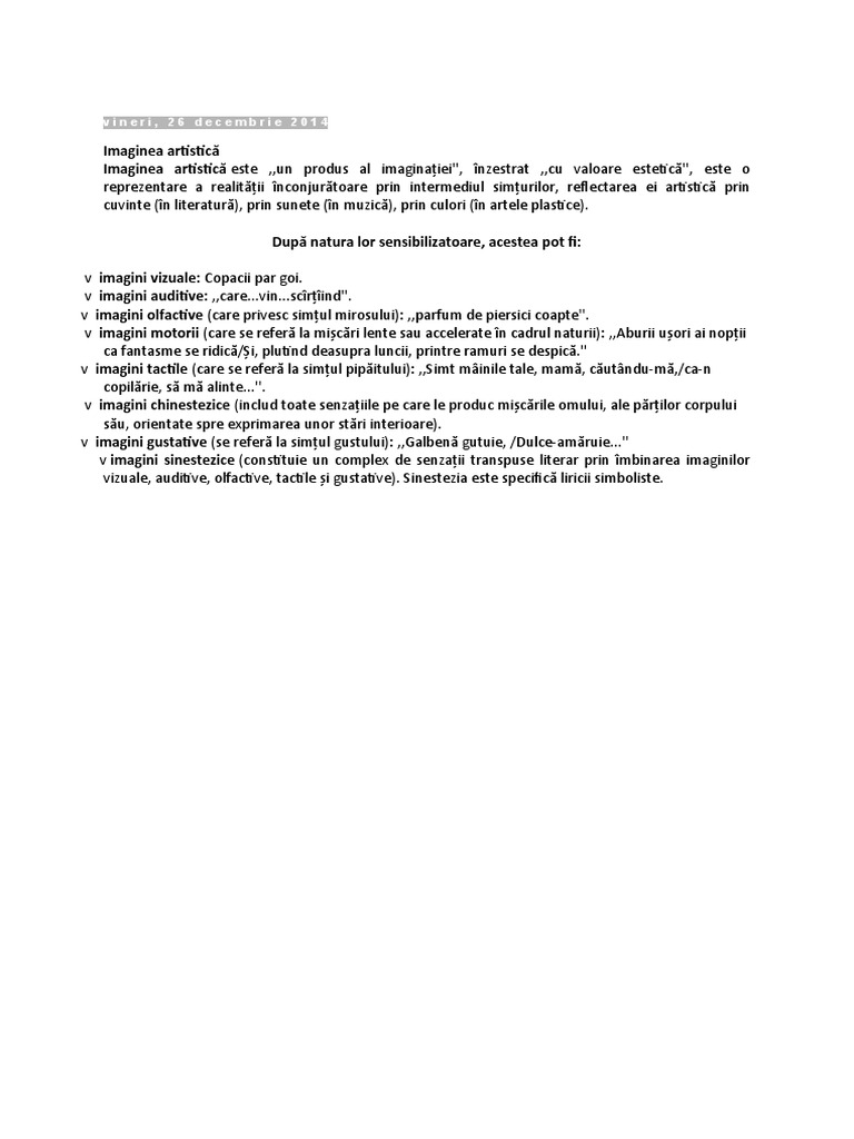 Toate Tipurile de Imagini Artistice | PDF