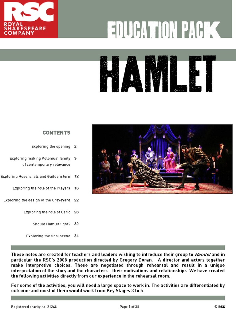 Hamlet Education Pack | PDF | Hamlet | Shakespearean Tragedies