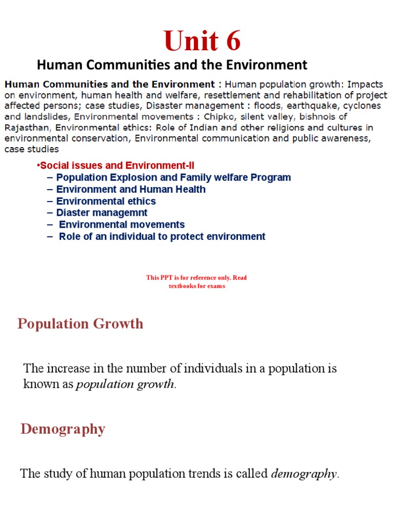 Population Growth and Environmental Issues | PDF | Flood | Natural ...