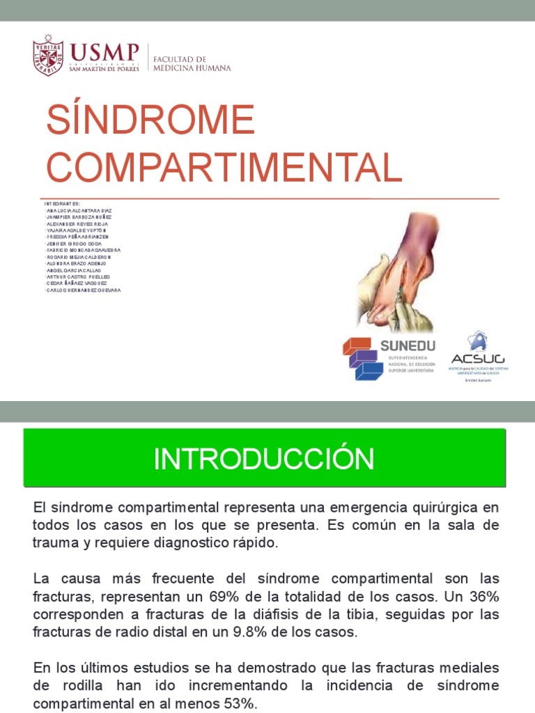 Sindrome Compartimental | PDF | Medicina CLINICA | Especialidades Medicas