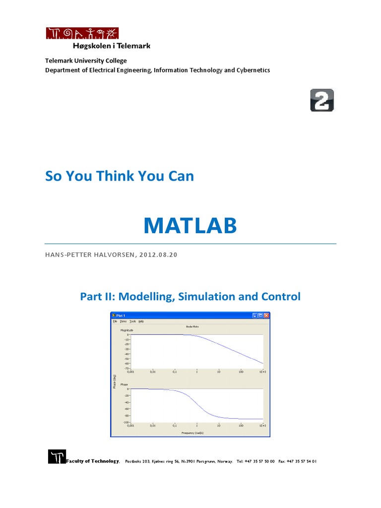 MATLAB Course - Part 2 | PDF | Control Theory | Interpolation
