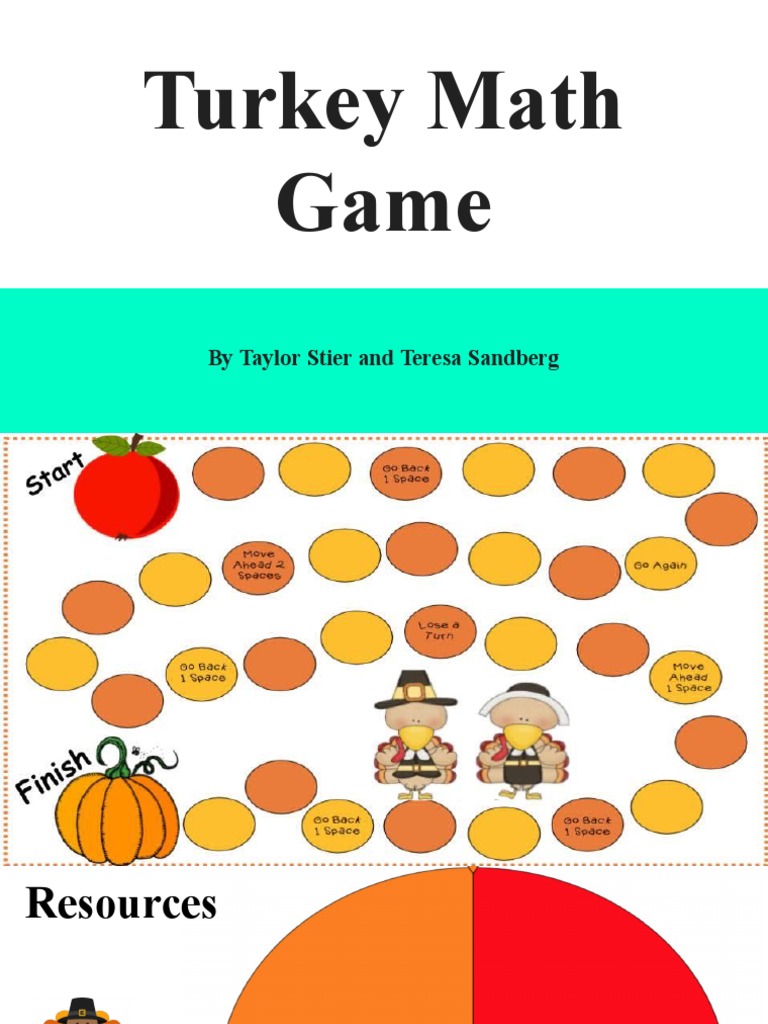 Turkey Math Game | PDF | Games & Activities | Home & Garden