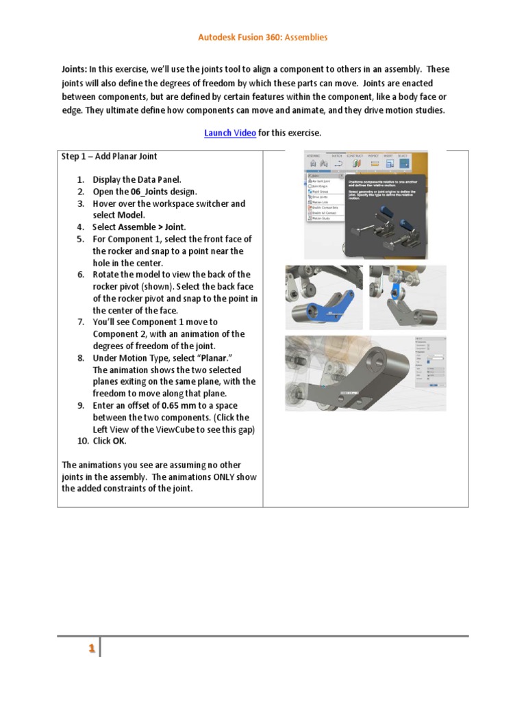 Joints: in This Exercise, We'll Use The Joints Tool To Align A ...