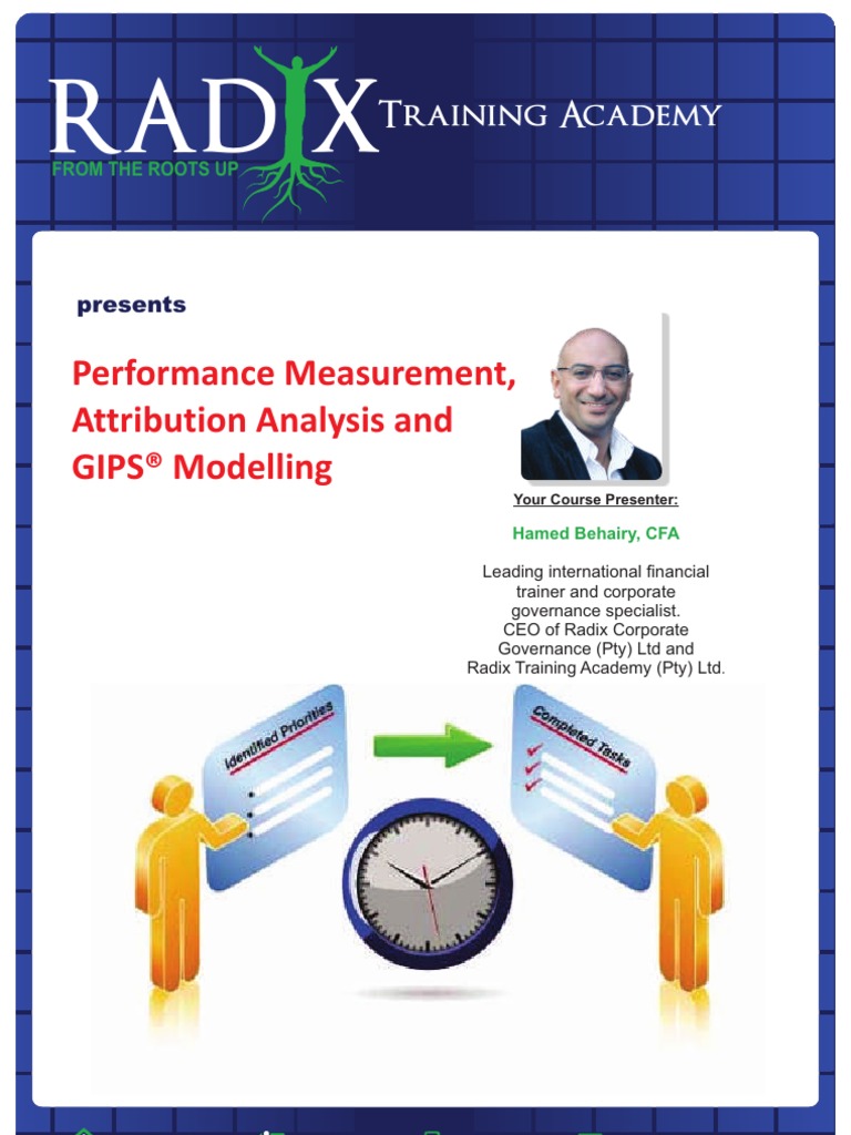 Performance Measurement, Attribution Analysis and GIPS Modelling Course ...
