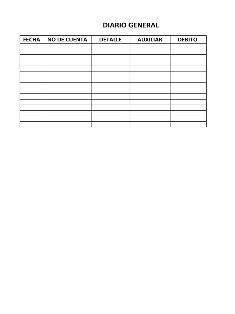 Formato Diario General | PDF