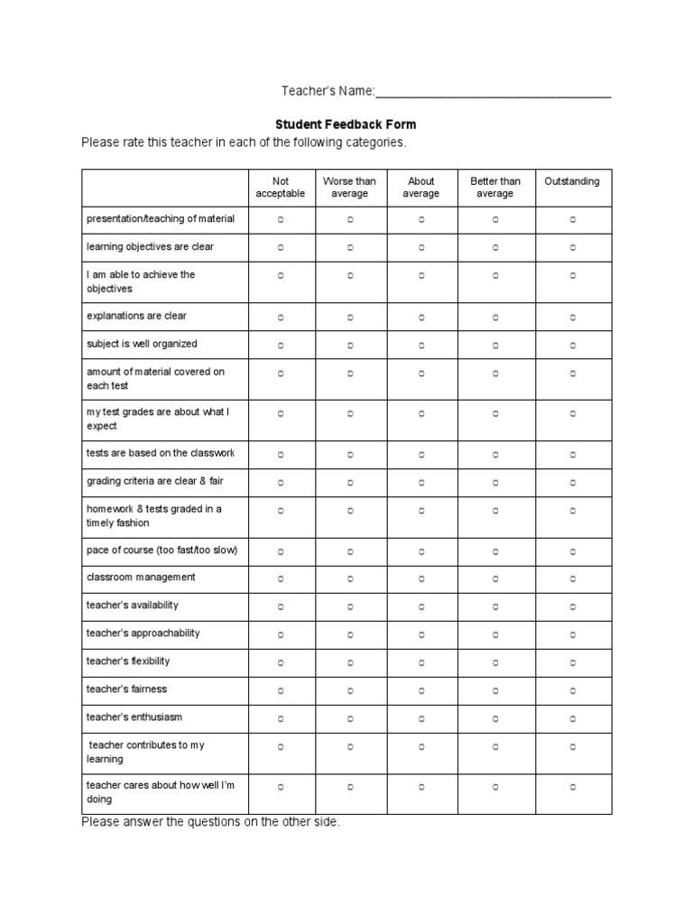 Student Eval | PDF