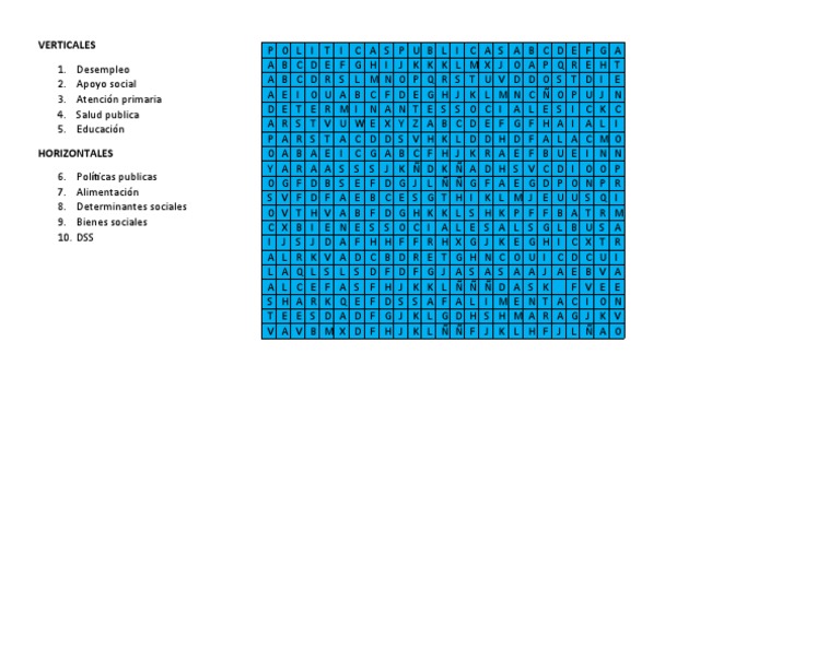 Sopa de Letras | PDF | Médico de atención primaria | Salud y bienestar
