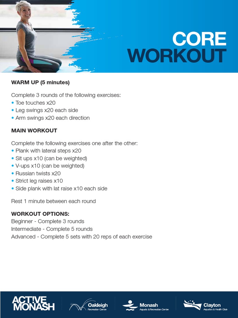 Active at Home Core Workout | PDF