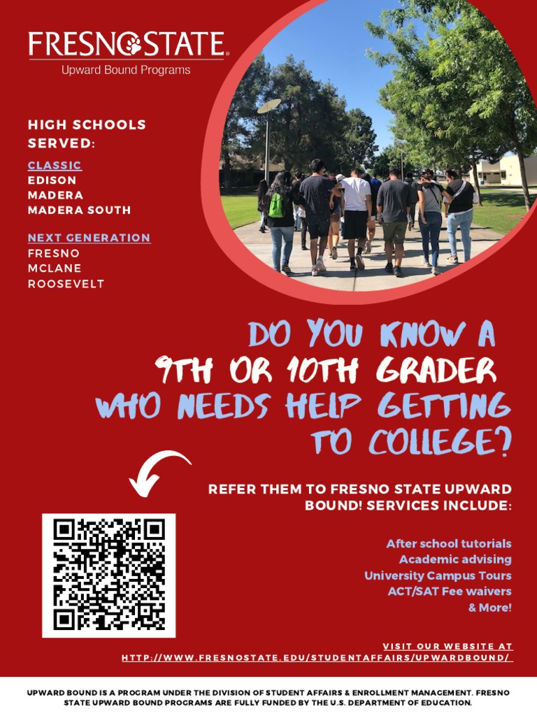 Upward Bound Recruitment Flyer Fall 2020 Tagged | PDF
