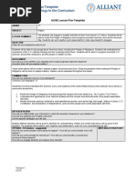 Cbi Lesson Plan Template 1 | PDF | Neuropsychological Assessment | Learning