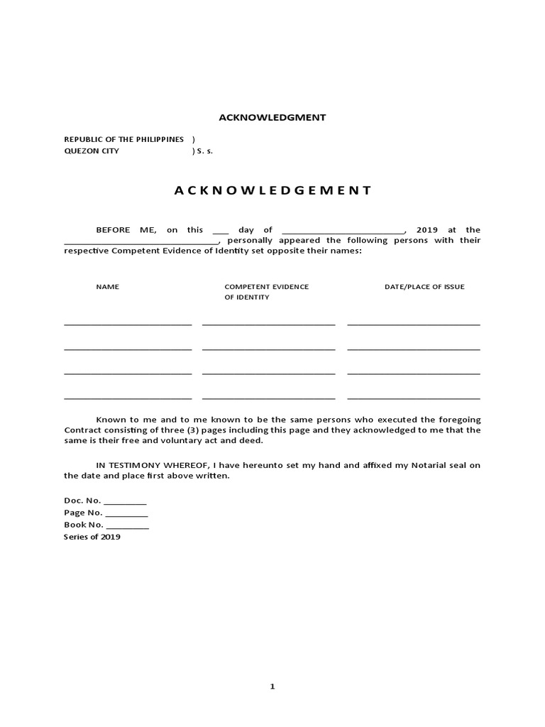 Acknowledgement: Acknowledgment | PDF
