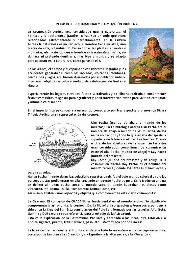 Cosmovision Andina | PDF | Imperio Inca | Rituales