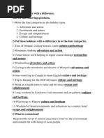 Unit 2 English For Tourism 1 | PDF