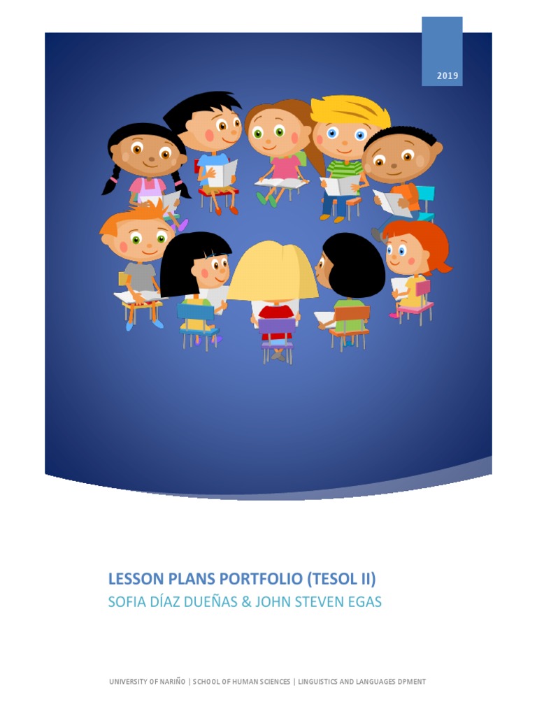TESOL Lessons Plans Portfolio. | PDF | Lesson Plan | English As A ...