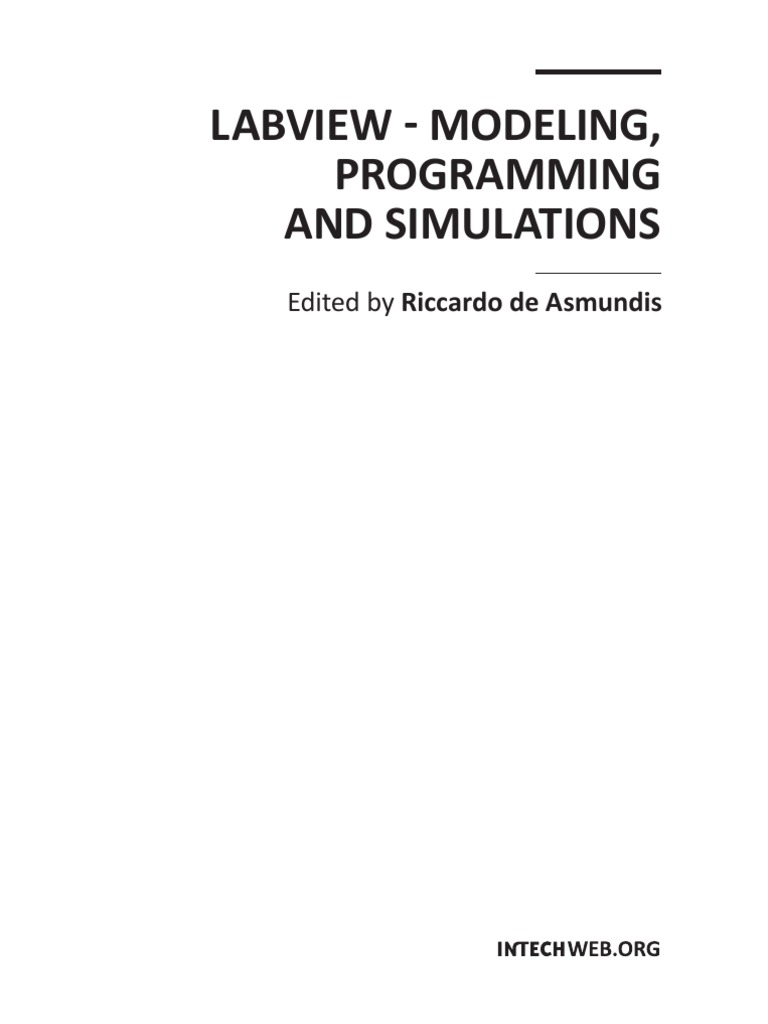 Labview - Modeling Programming and Simulations | PDF