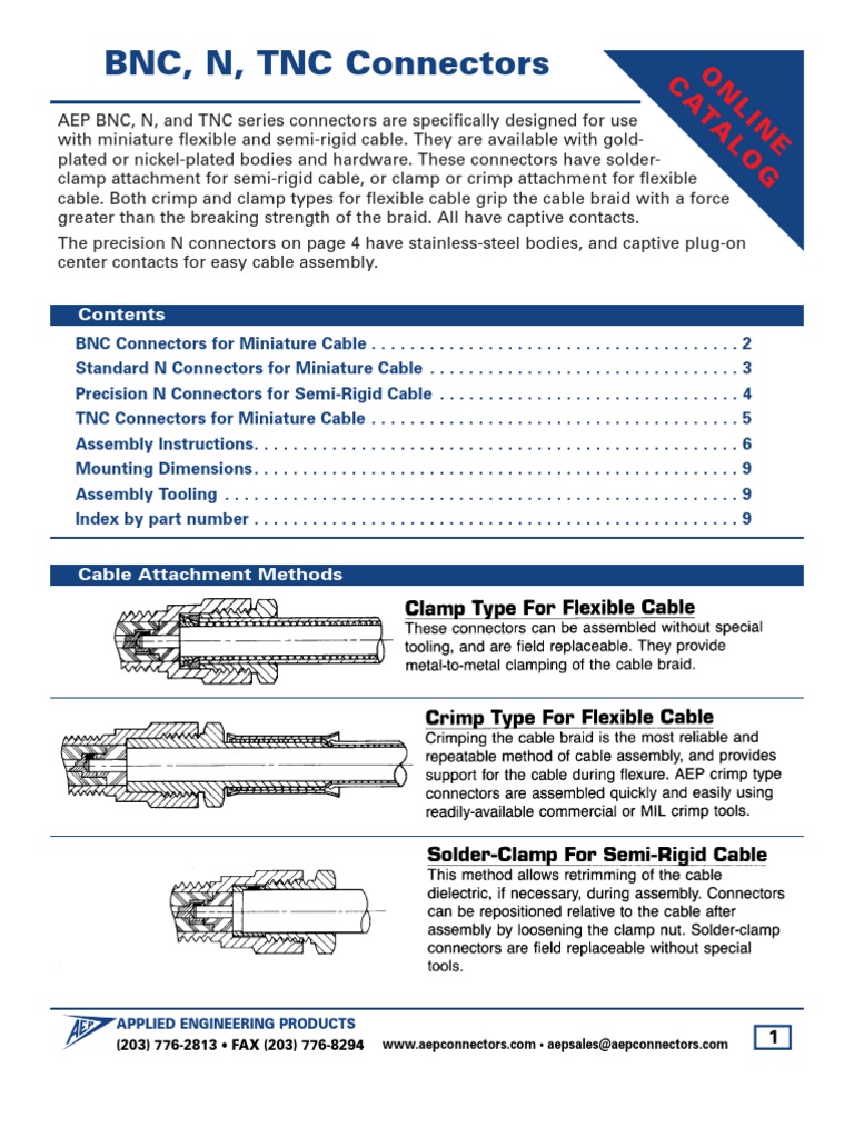 BNC | Coaxial Cable | Electrical Connector