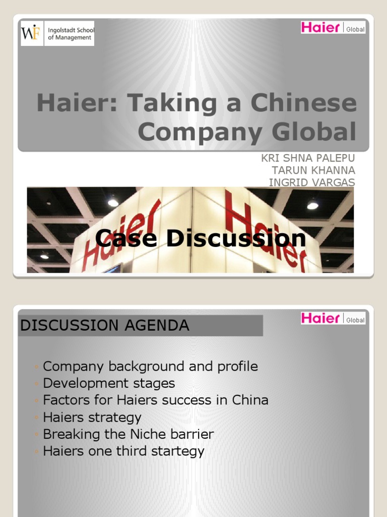 Haier's Global Strategy | PDF | Business | Economies