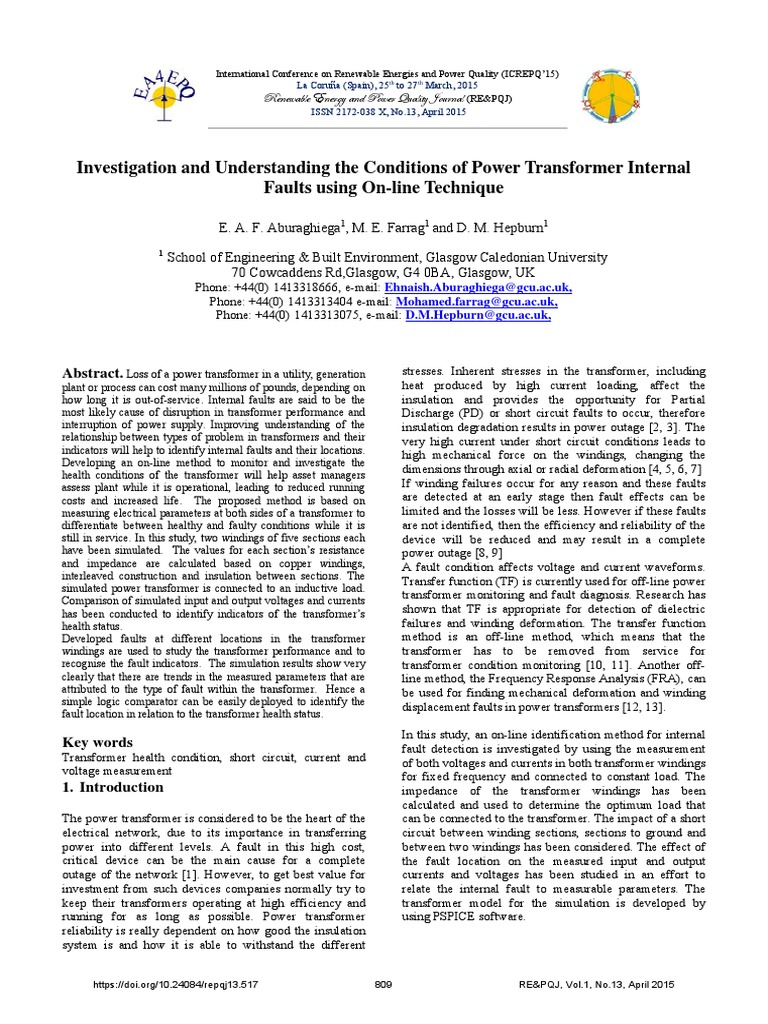 Investigation and Understanding The Conditions of Power Transformer ...