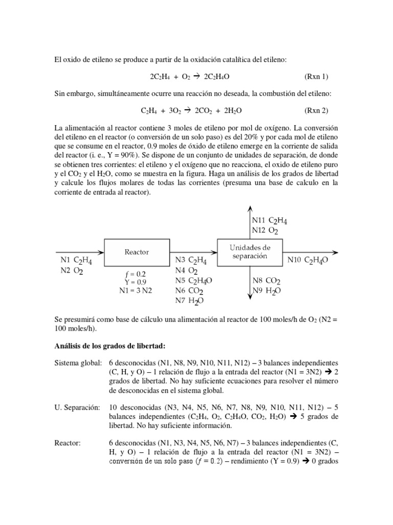 El Oxido de Etileno Se Produce A Partir de La Oxidación Catalítica Del ...