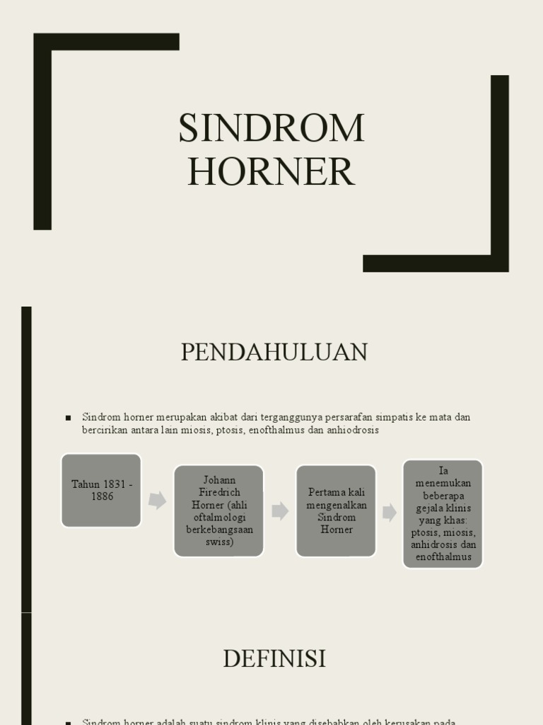 Sindrom Horner | PDF