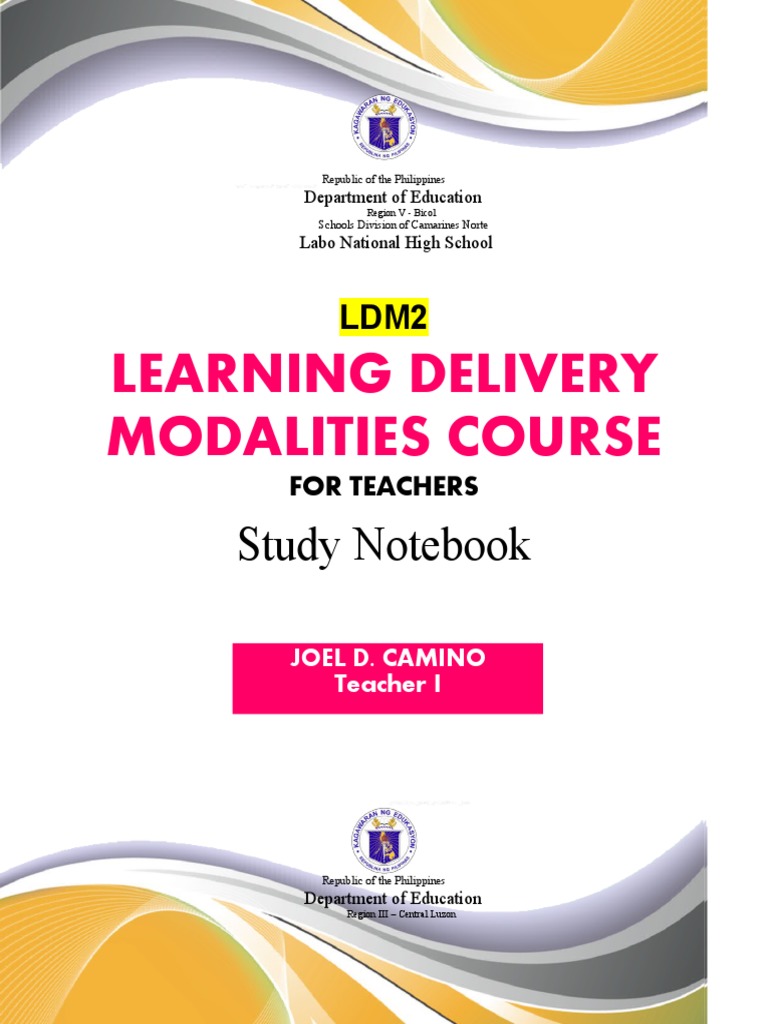 Sample Notebook Cover | Download Free PDF | Facilitator | Teachers
