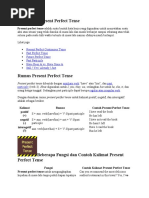 Rumus dan Contoh Present Perfect Tense | PDF