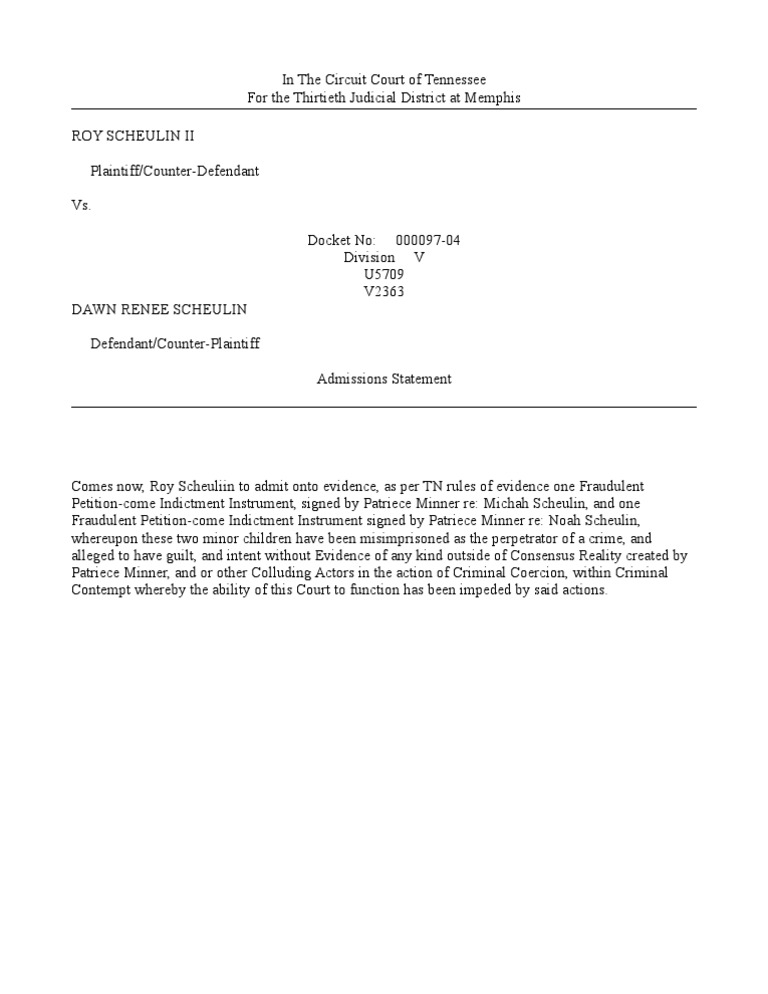 Fraudulent Petition Admission Case | PDF