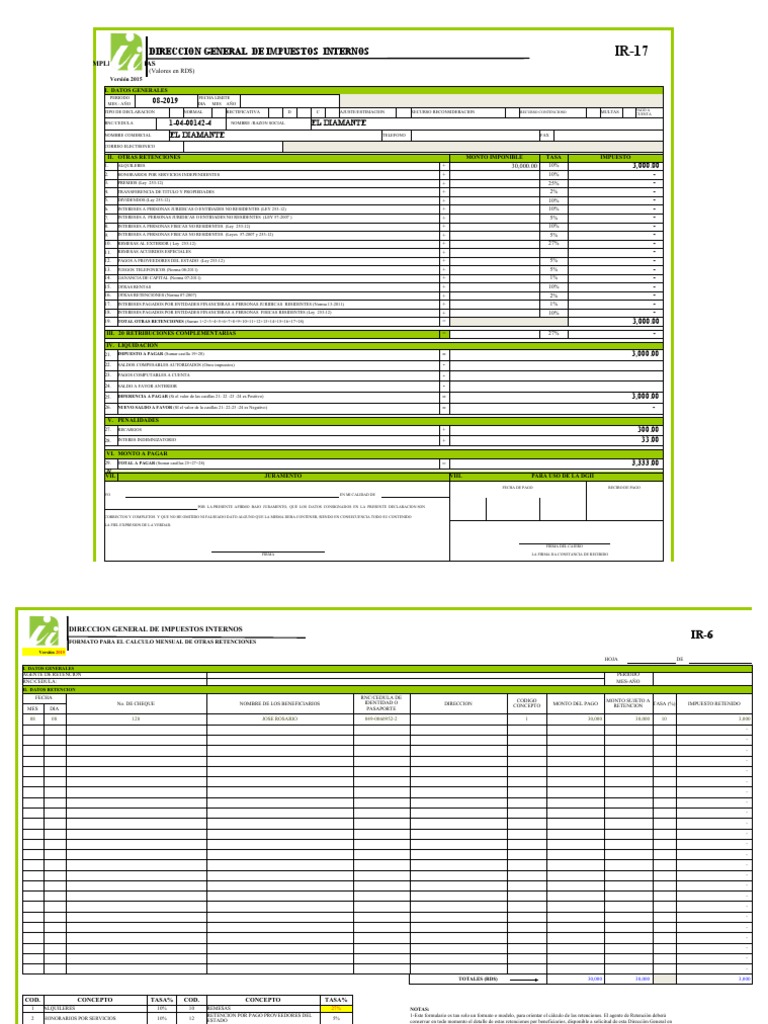 Ir-17 e Ir-6 Practica Iii | PDF | Depreciación | Business