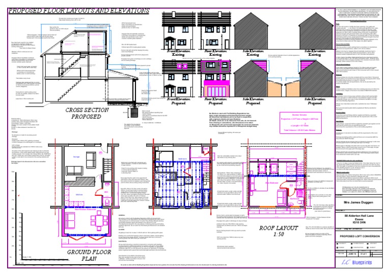 Dormer Construuction Drawing | PDF | Framing (Construction) | Wall