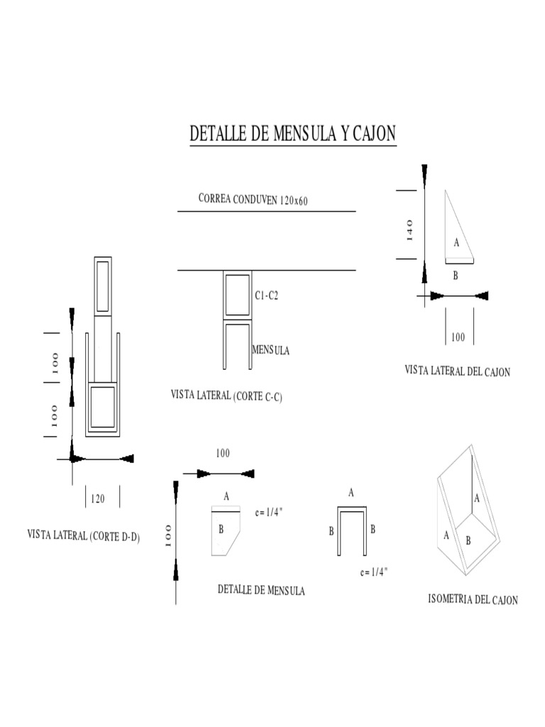 DETALLE DE MENSULA-Model | PDF