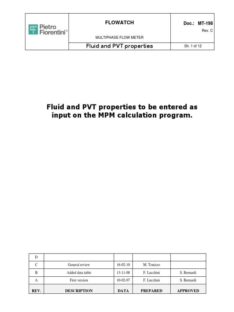 Fluid and PVT Properties | PDF | Pressure | Gases
