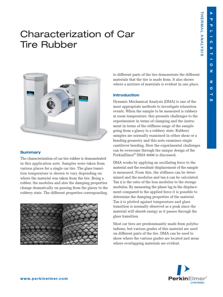 Characterization of Car Tire Rubber | PDF | Materials Science ...