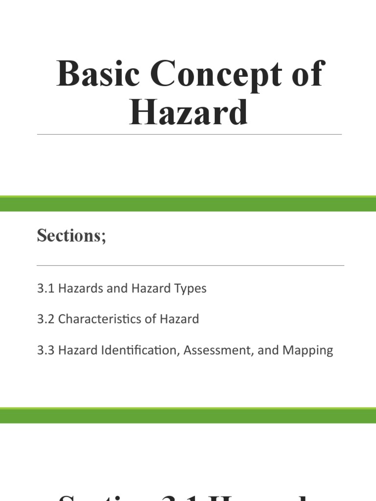 Basic Concept of Hazard | PDF | Hazards | Earthquakes