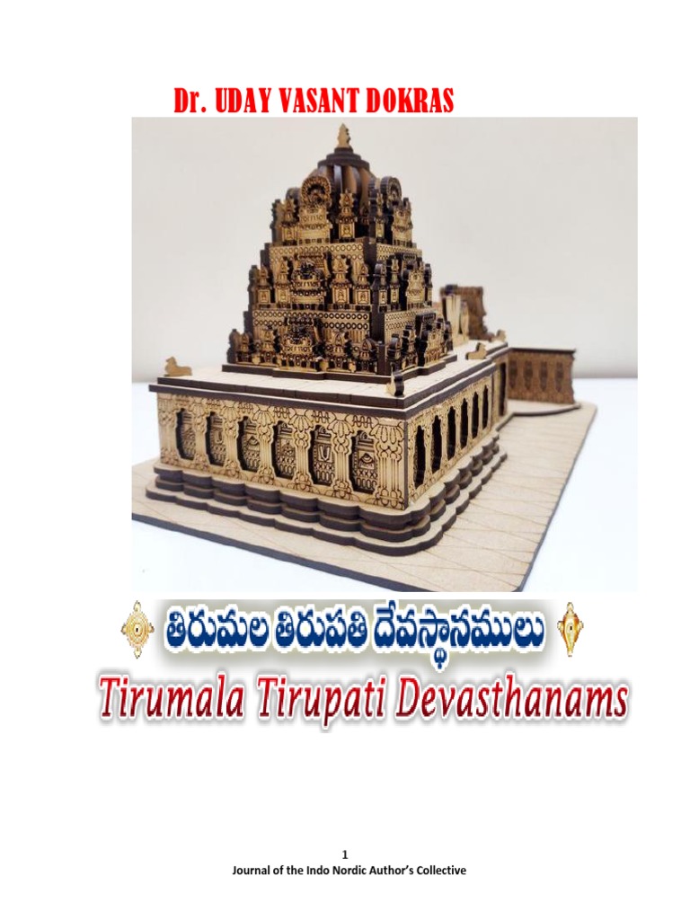History of Tirumala Venkateswara Temple | PDF | Theistic Indian ...