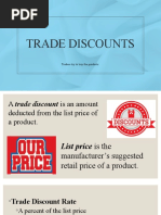 Single Trade Discounts and Discount Series | PDF | List Price ...