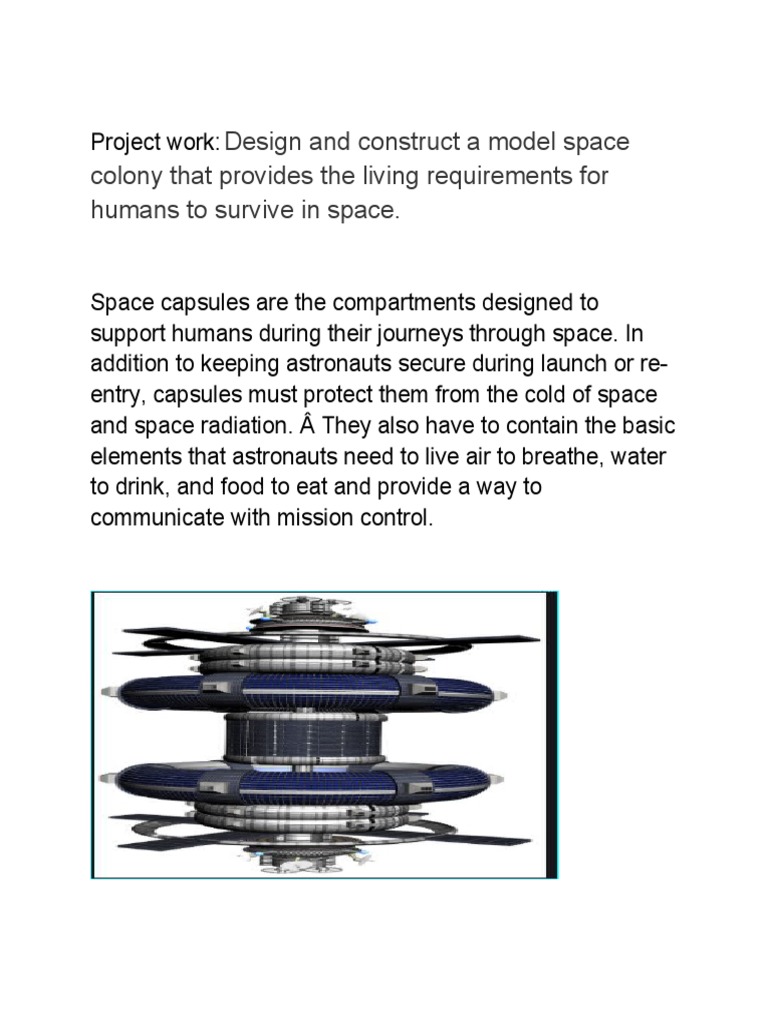 Shape and Size of Space Capsule | PDF