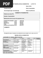 HINE Score Guide for Neonatal Care | PDF | Preterm Birth | Pediatrics
