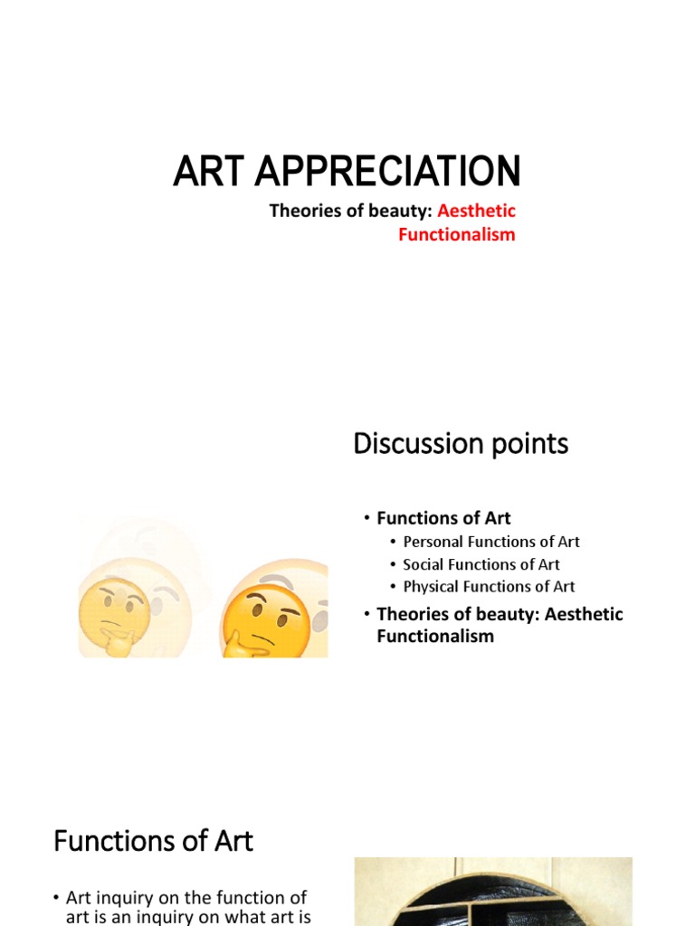 Aesthetic Functionalism in Art | PDF | Aesthetics | Beauty