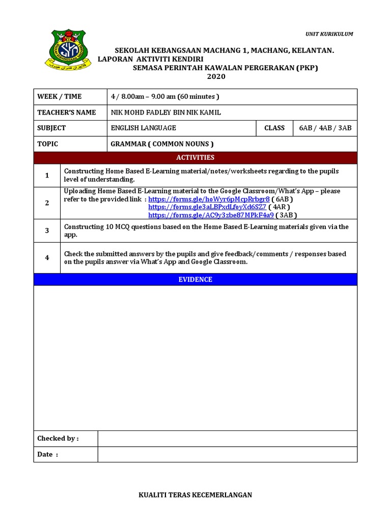 Report PDPC PKP - Week 4 | PDF