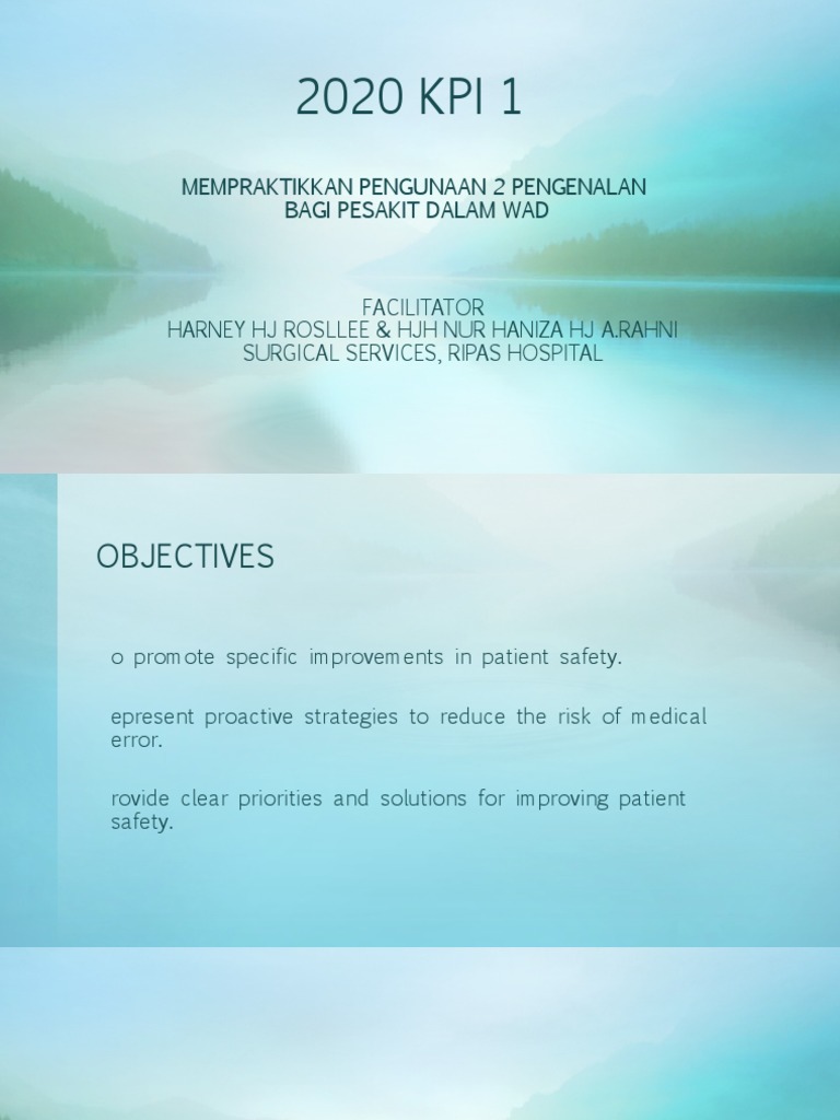 IPSG 1 2020 V1 Presentation | PDF | Patient | Identity Document
