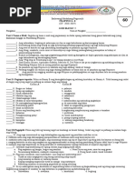 Filipino 8-First Quarterly Exam | PDF