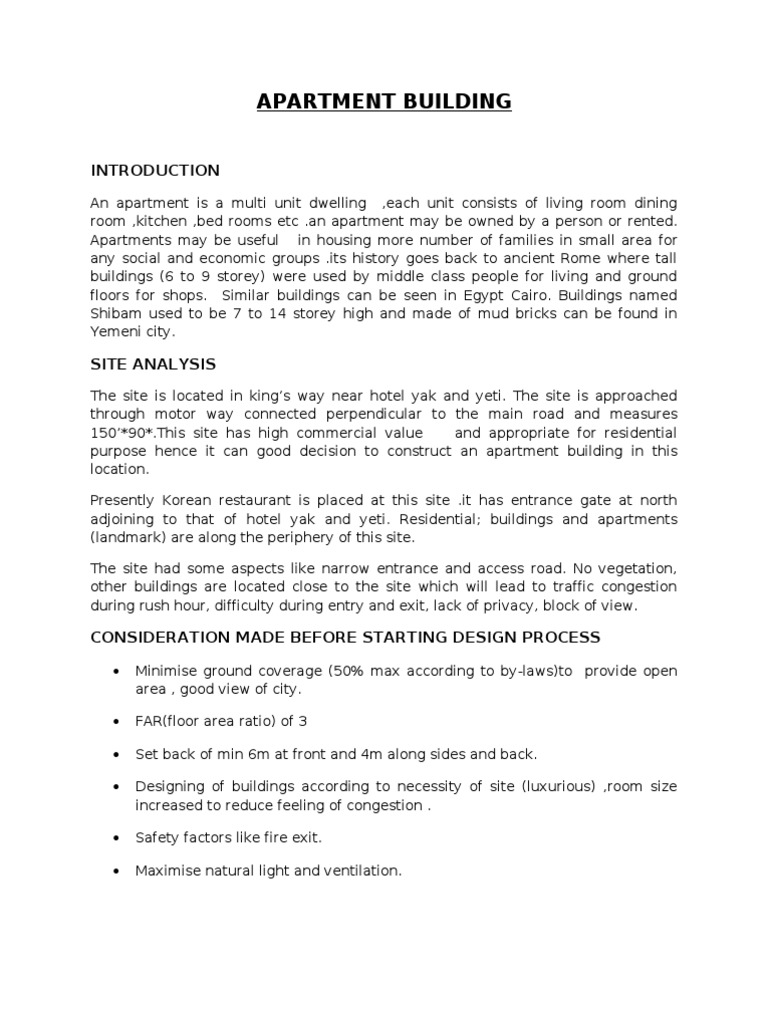 INTRODUCTION | PDF | Room | Apartment