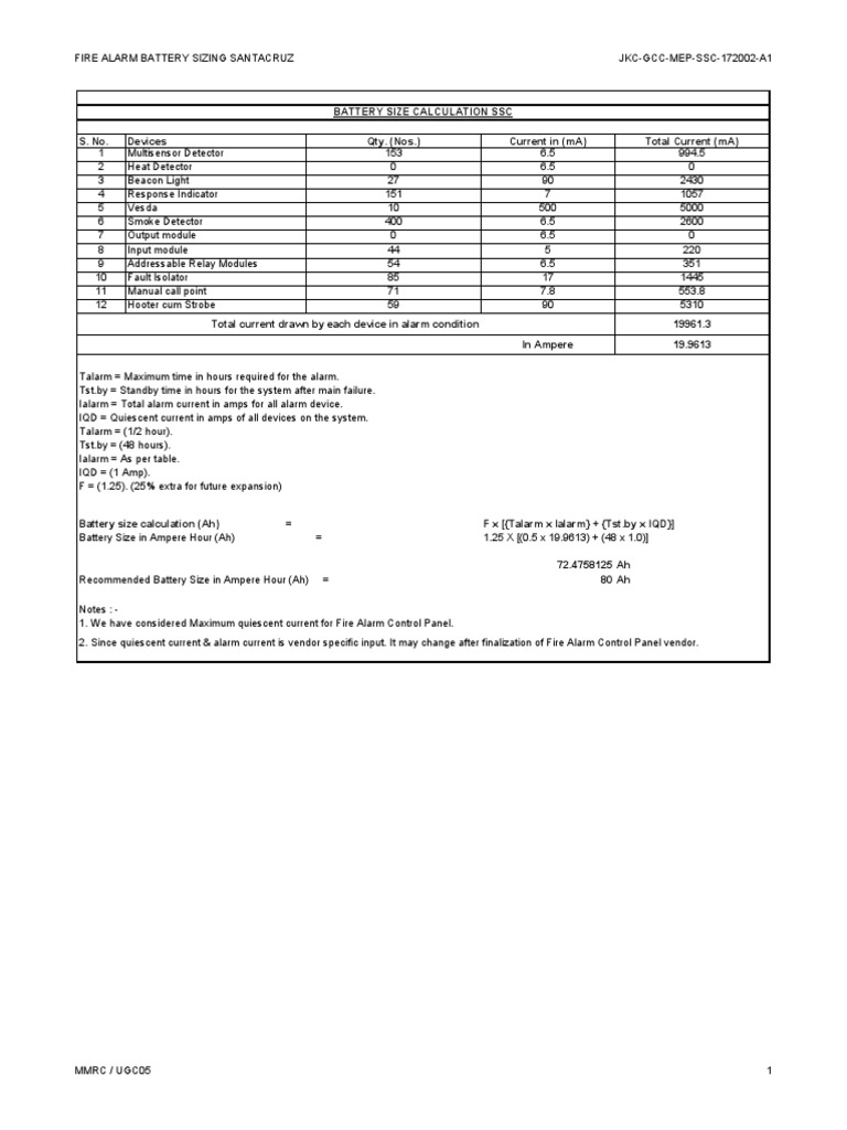 Battery Size calculation-SSC | PDF | Electromagnetism | Electronics