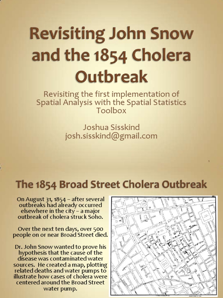 John Snow and the 1854 Cholera Outbreak | Spatial Analysis | Scientific Method