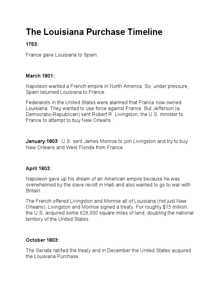 Louisiana Purchase Handouts | Download Free PDF | Louisiana Purchase ...