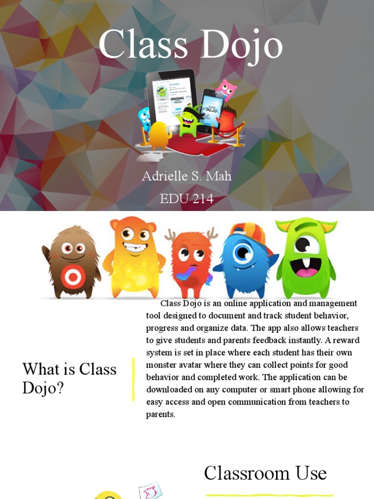 Edu 214 - Class Dojo | PDF | Classroom | Teachers