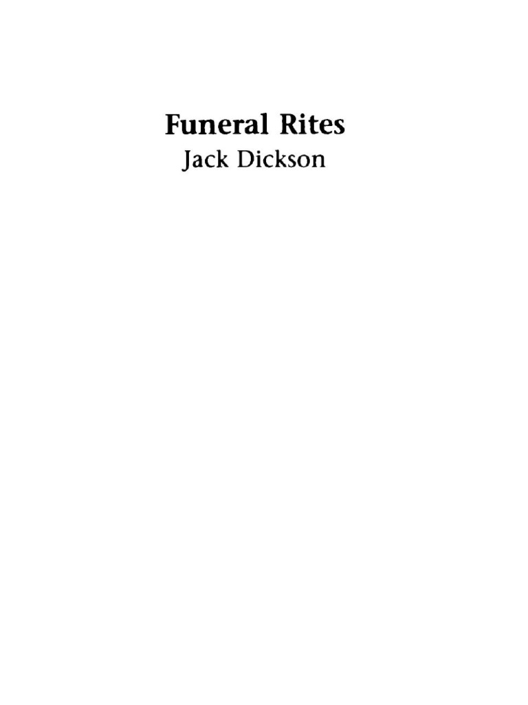 Funeral Rites - Jack Dickson | PDF