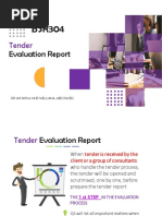 Template Tender Evaluation Report v2.0 | PDF | Business